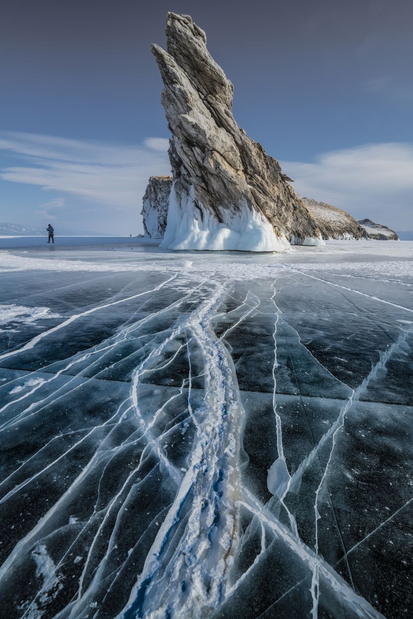 Lake Baikal Rock, Siberia, Russia