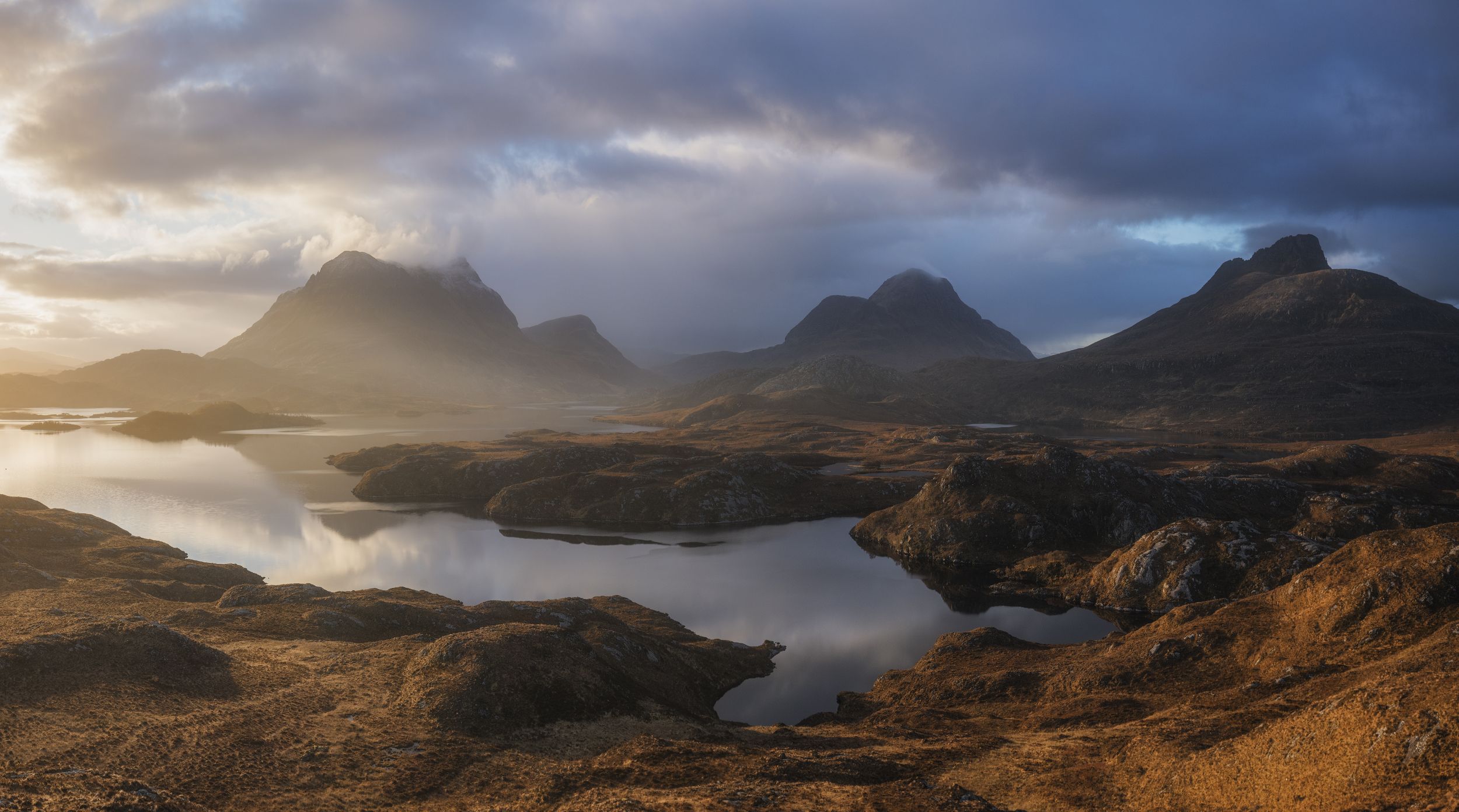 Highland Sunrise, Assynt, Scotland.