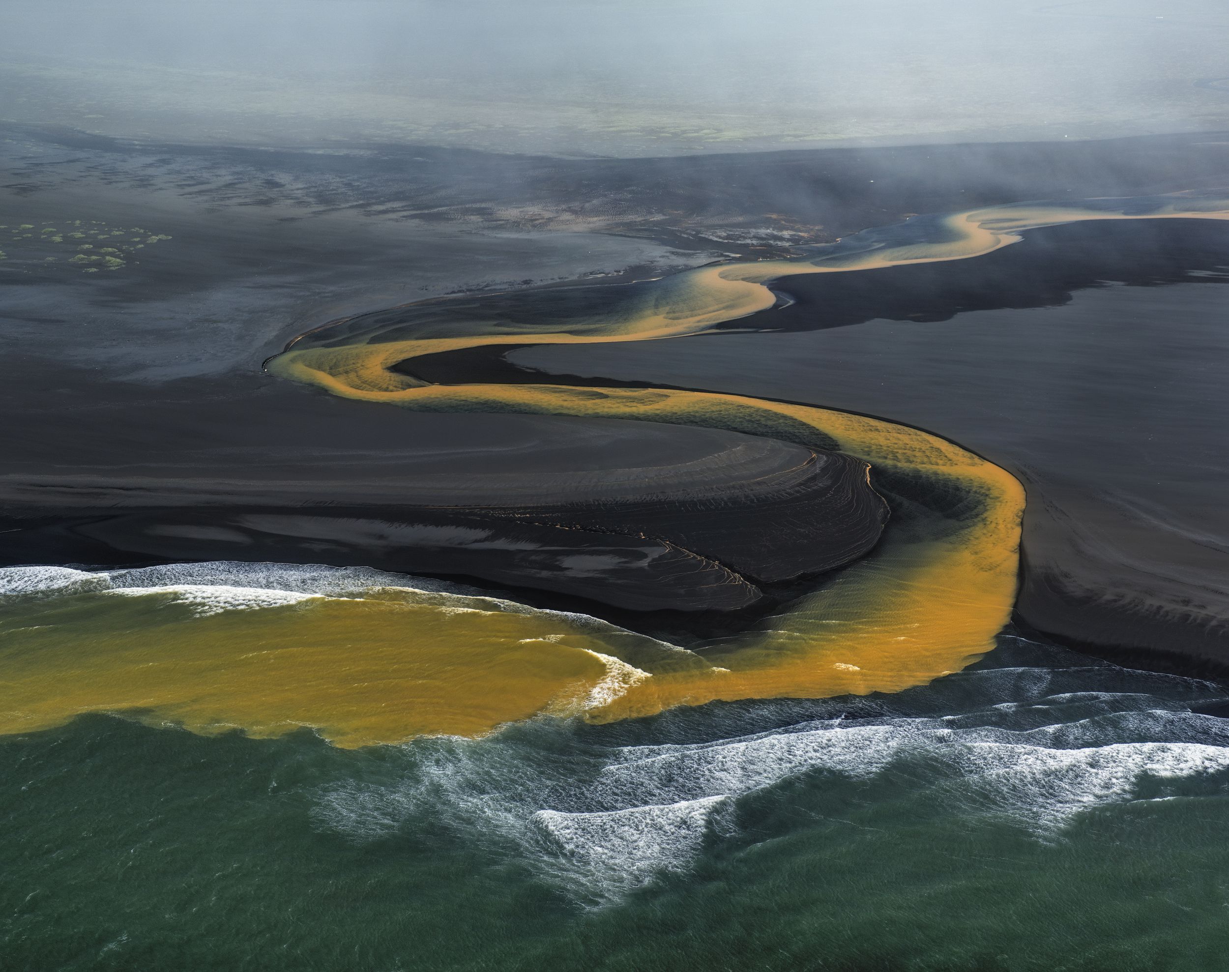 Meandering into the ocean